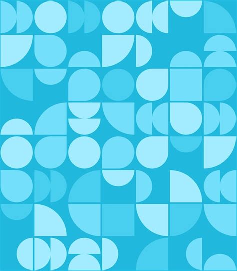 Premium Vector Robin Egg Blue Geometric Shapes Pattern Design