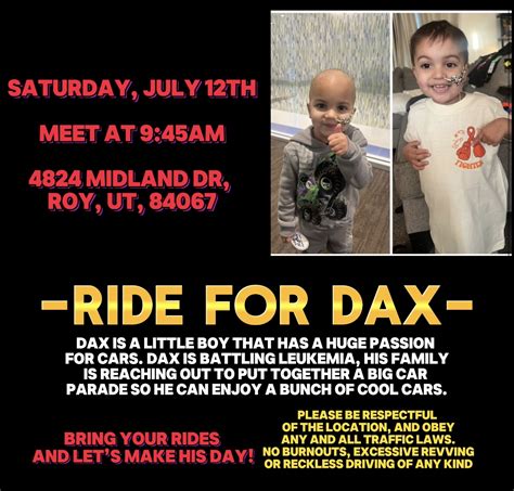 RIDE FOR DAX - Utah Car Czar
