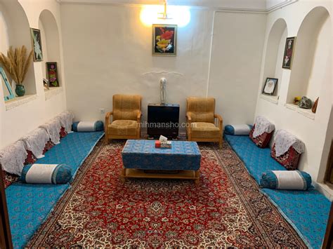 اتاق سنتی 25 متری در بوم گردی ماهان ماهان کرمان میهمان شو