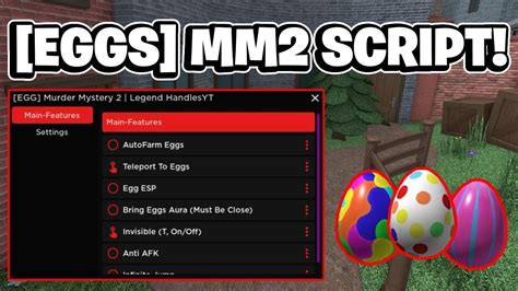 🔫 Mm2 Script Hack Infinite Eggs Autofarm And Much More Pc Mobile 🔫 Youtube