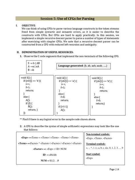 Labcompilers Pdf Parsing Metalogic