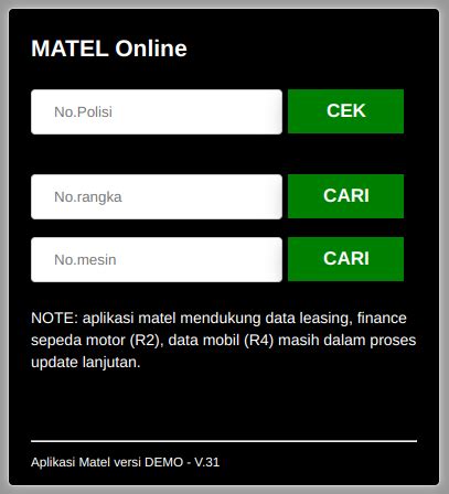 Aplikasi Matel Mata Elang Cek Motor Mobil Kredit Online Seosatu