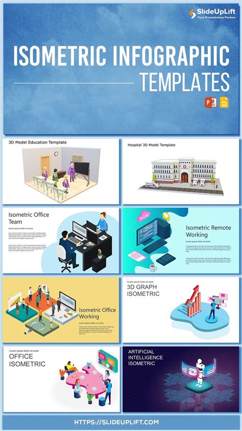 SlideUpLift Isometric Powerpoint Isometric Shapes