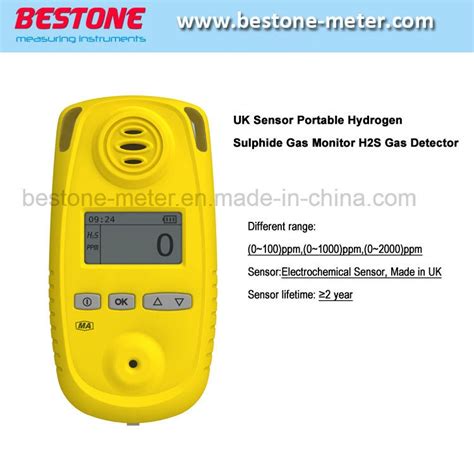 Gas Monitor Portable H S Gas Detector Electrochemical H S Gas Sensor Alarm Gas Monitor And