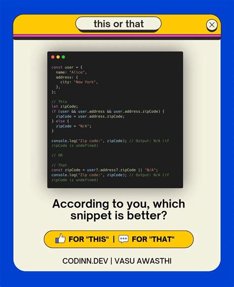 Vasu Awasthi On Linkedin Thisorthat Javascript Javascriptdeveloper Javascriptlearning