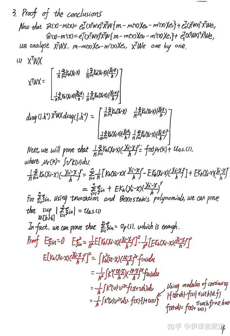 非参数统计基础第四章（nonparametric Regression Local Linear Estimator）复习笔记 知乎