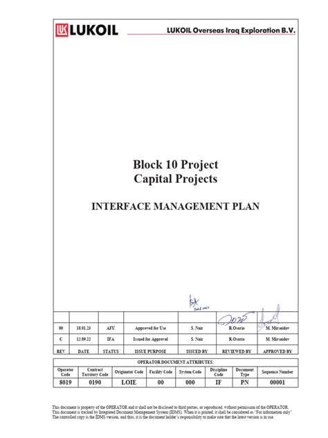 attachment xiii b block 10 interface management plan pdf