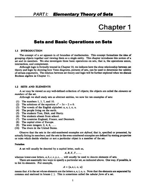 1 Sets And Set Operations Pdf