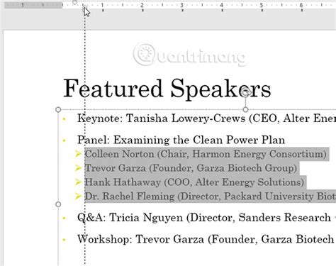 Powerpoint 2016 Cách Căn Lề Và Giãn Dòng