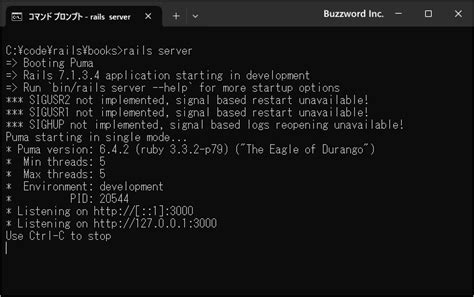 ruby on rails pumaを使ってrailsアプリケーションを実行する