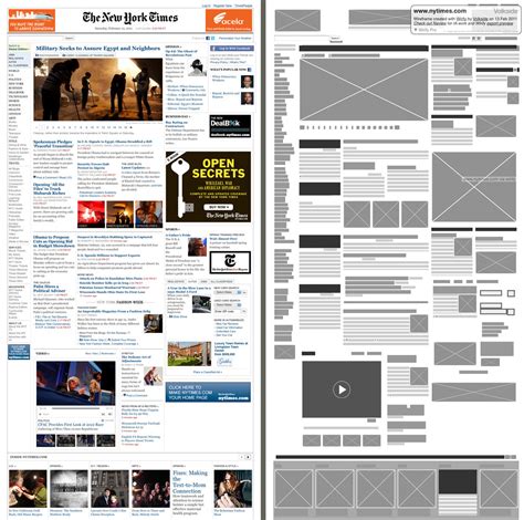 Wirify Example Wireframes