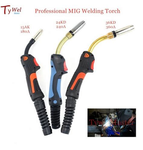 동파이프 알루미늄 용접토치 전문 15ak 24kd 36kd 토치 미그 유럽 스타일 용접 총 산업 수준 티몬