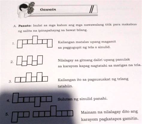 solved paki sagutan po thank you in advance po gawain panuto isulat