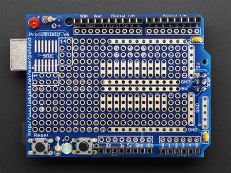 Adafruit Proto Shield For Arduino Unassembled Kit Stackable Version