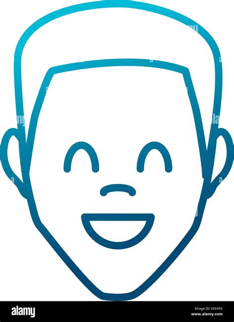 Man Smiling Face Stock Vector Image And Art Alamy