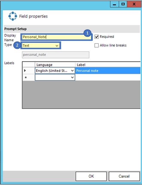 step by step how to set up user prompts mscrm knowledgebase