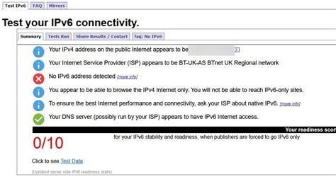 solved no ipv6 despite it being on in router and windows bt