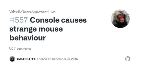 Console Causes Strange Mouse Behaviour Issue 557 ValveSoftware Csgo Osx Linux GitHub