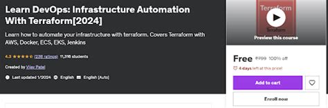 Learn Devops Infrastructure Automation With Terraform 2024 Limited