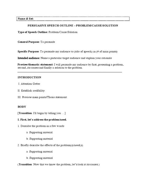 problem cause solution template and sample download free pdf bullying