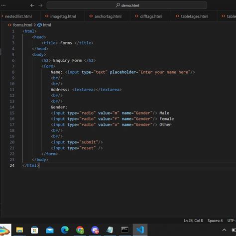 Yemna Mehmood On Linkedin Html Journey I Made A Simple Form Using