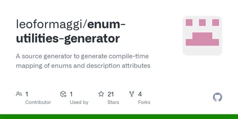 github leoformaggi enum utilities generator a source generator to