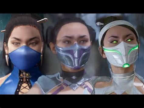Mortal Kombat Kitana Evolution Skins Costumes Mk2 Mk11 Mortal