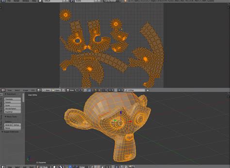 python splitting uv islands to have each face separated by small