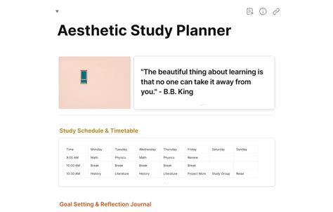 Aesthetic Study Planner Affine Affine