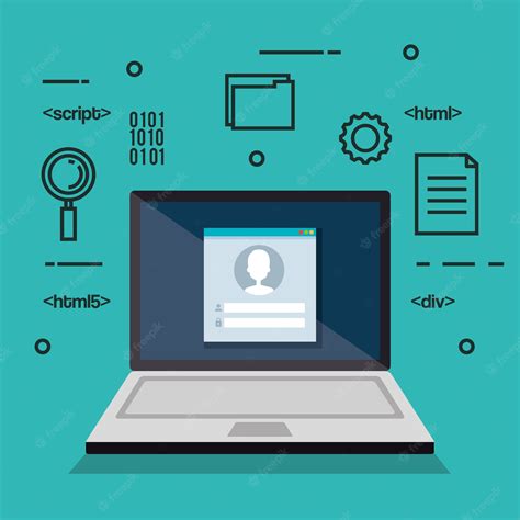 premium vector programming languages set icons