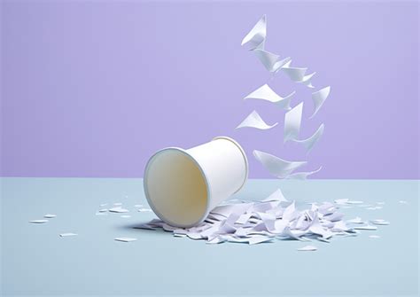 Paper Cup Paper Boat Sailing Inside A Cup Background High Resolution Background No People