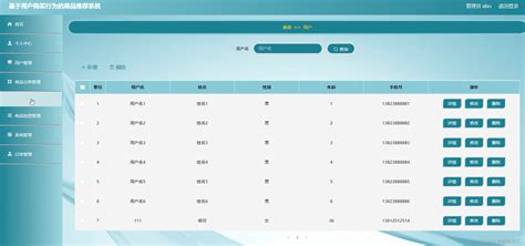 Springboot毕设项目基于用户购买行为的商品推荐系统gdat4（javavuemybatismavenmysql）基于用户特征