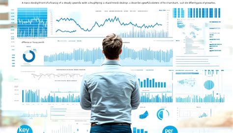 Man Analyzing Financial Data On Whiteboard With Charts And Graphs Premium Ai Generated Image