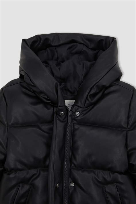 Siyah بنات جاكيت بناتي بغطاء للرأس 2788932 Defacto