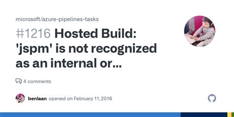 Hosted Build Jspm Is Not Recognized As An Internal Or External Command · Issue 1216