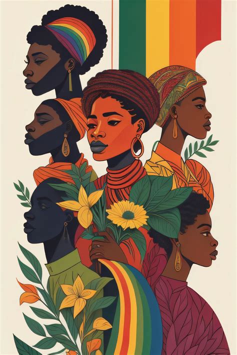 Afro Unity In Diversity Intersectional Activism Lgbtq Art Lgbtq Decor Lgbtq Wall Art Digital