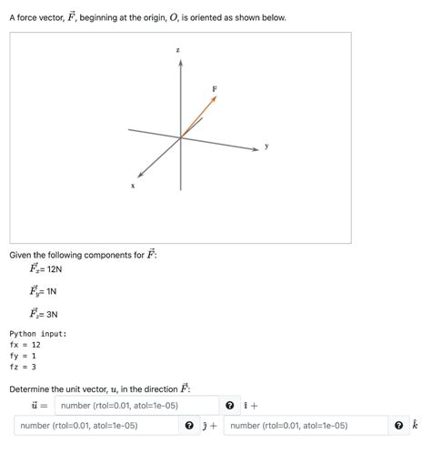 Solved A Force Vector F Beginning At The Origin O Is Chegg