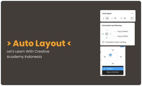 AUTO LAYOUT CREATIVE ACADEMY Figma