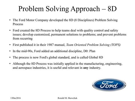 Solving Manufacturing Problems Pptx