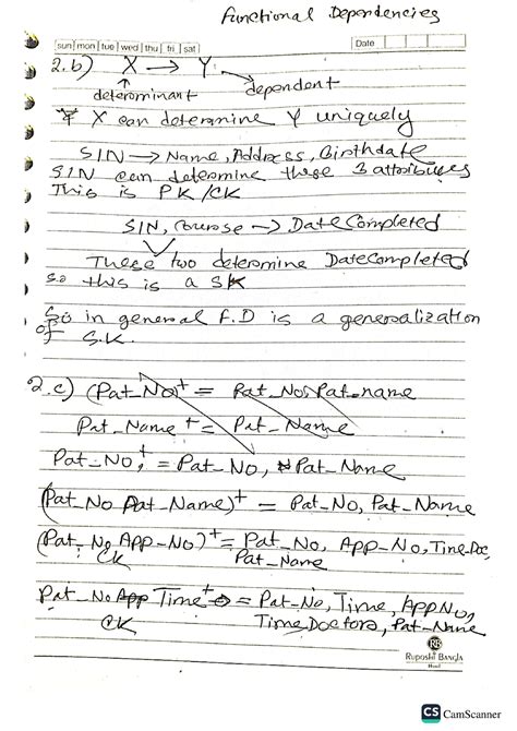 Dbms Functional Dependency Qs Data Communication Studocu