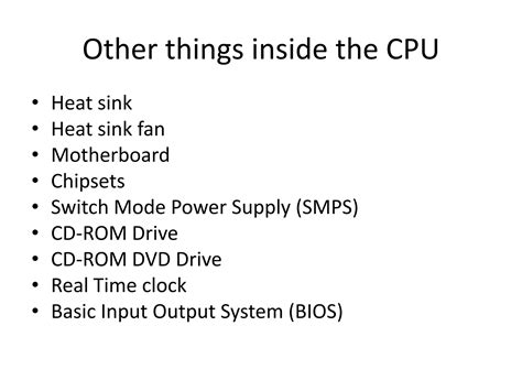 Inside The Cpu Pptx