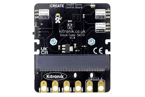 Kitronik Simple Servo Control Board For Bbc Microbit Kiwi Electronics