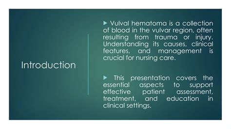 Vulvar Hematoma And Its Managementpptx