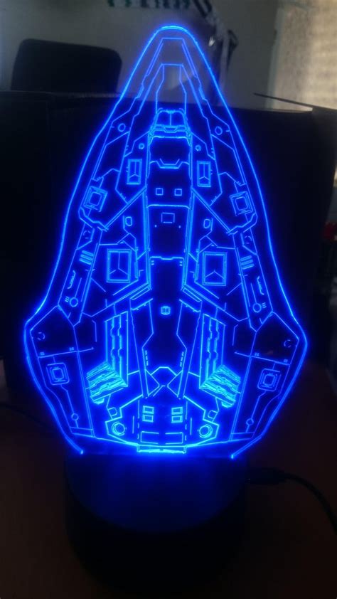diy 3d illuminated led python elitedangerous