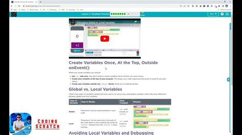 Code Org Lesson 3 Variable Practice Part 02 Youtube