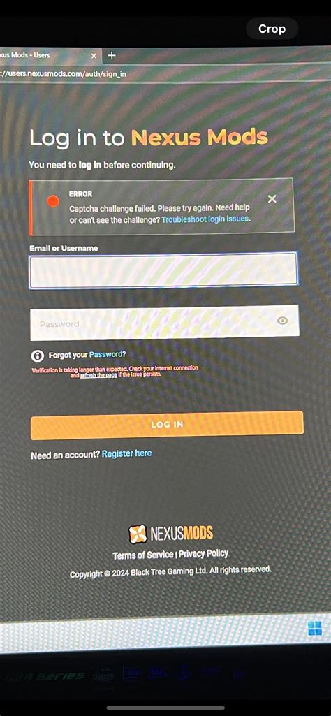 Captcha Challenge Failed Rnexusmods