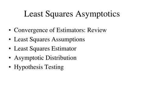 Ppt Least Squares Asymptotics Powerpoint Presentation Free Download Id 3257592