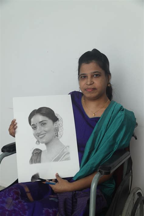 Telangana Based Self Taught Artist With Muscular Dystrophy Makes