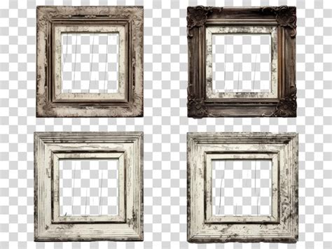 Premium PSD Frames Mockup On Transparent Background Vector Illustration