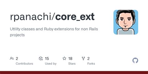 GitHub Rpanachi Core Ext Utility Classes And Ruby Extensions For Non Rails Projects